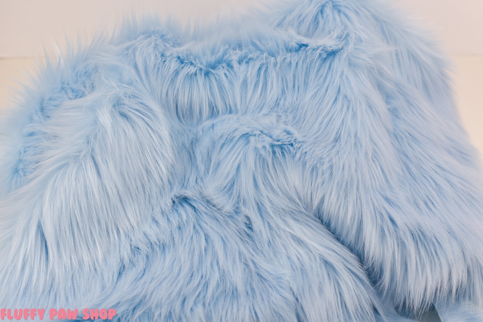 Baby Blue Faux Fur Fabric Craft Squares Light Blue Fake Fur | Etsy