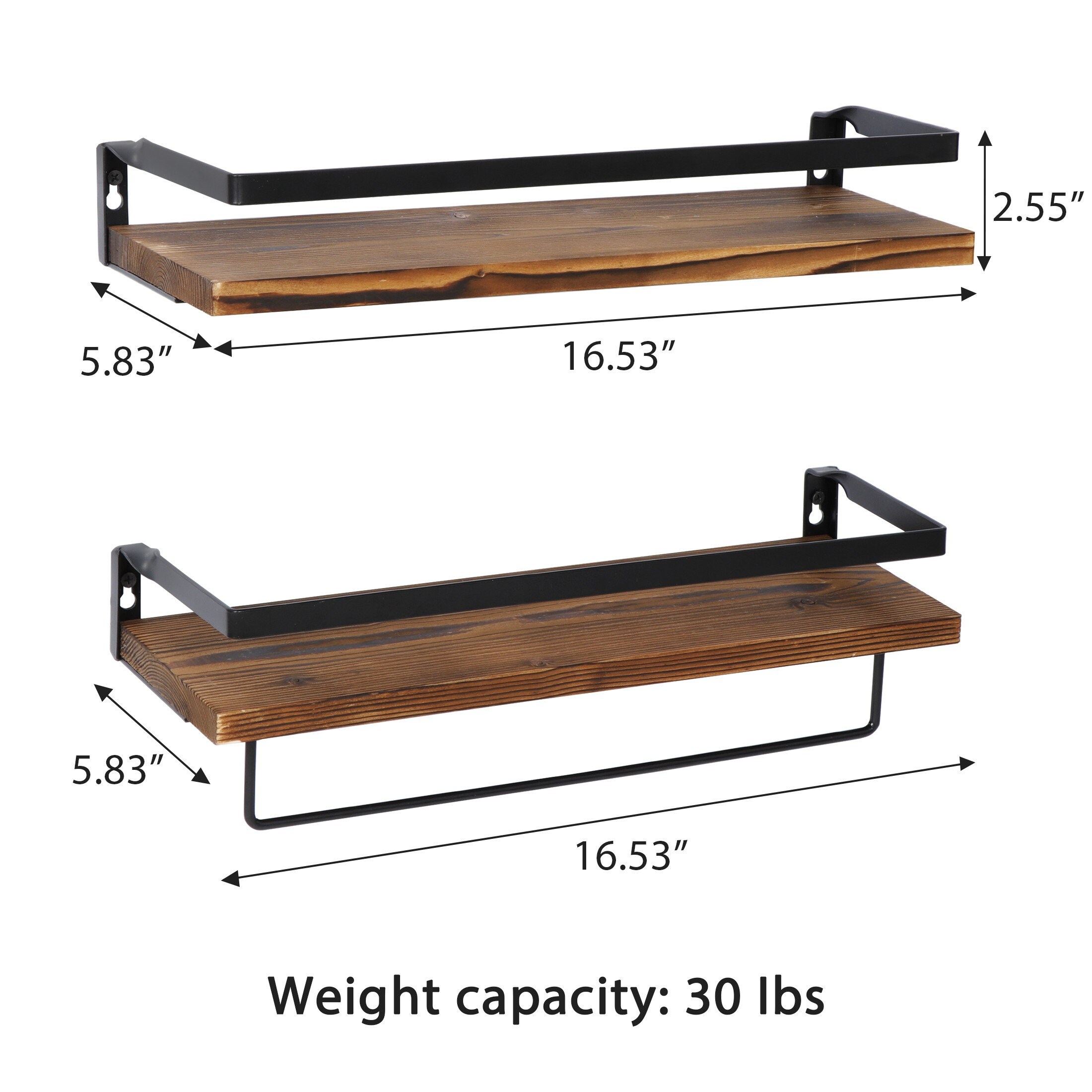 2 Floating Storage Shelves Shelves for Living Room Kitchen - Etsy