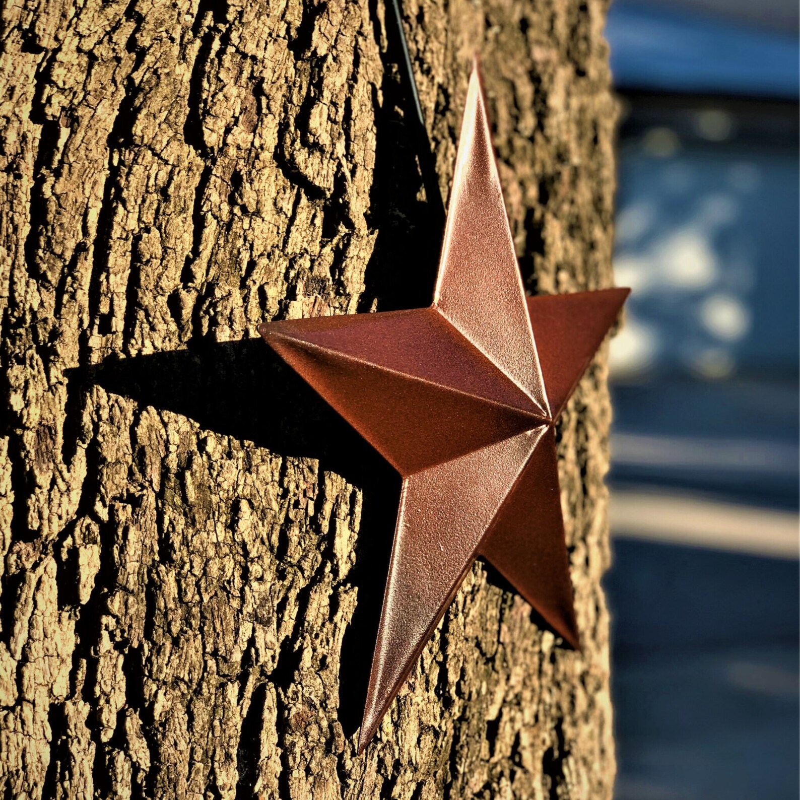 Brown 8 Rustic Barn Star Heavy Gauge Metal Iron | Etsy