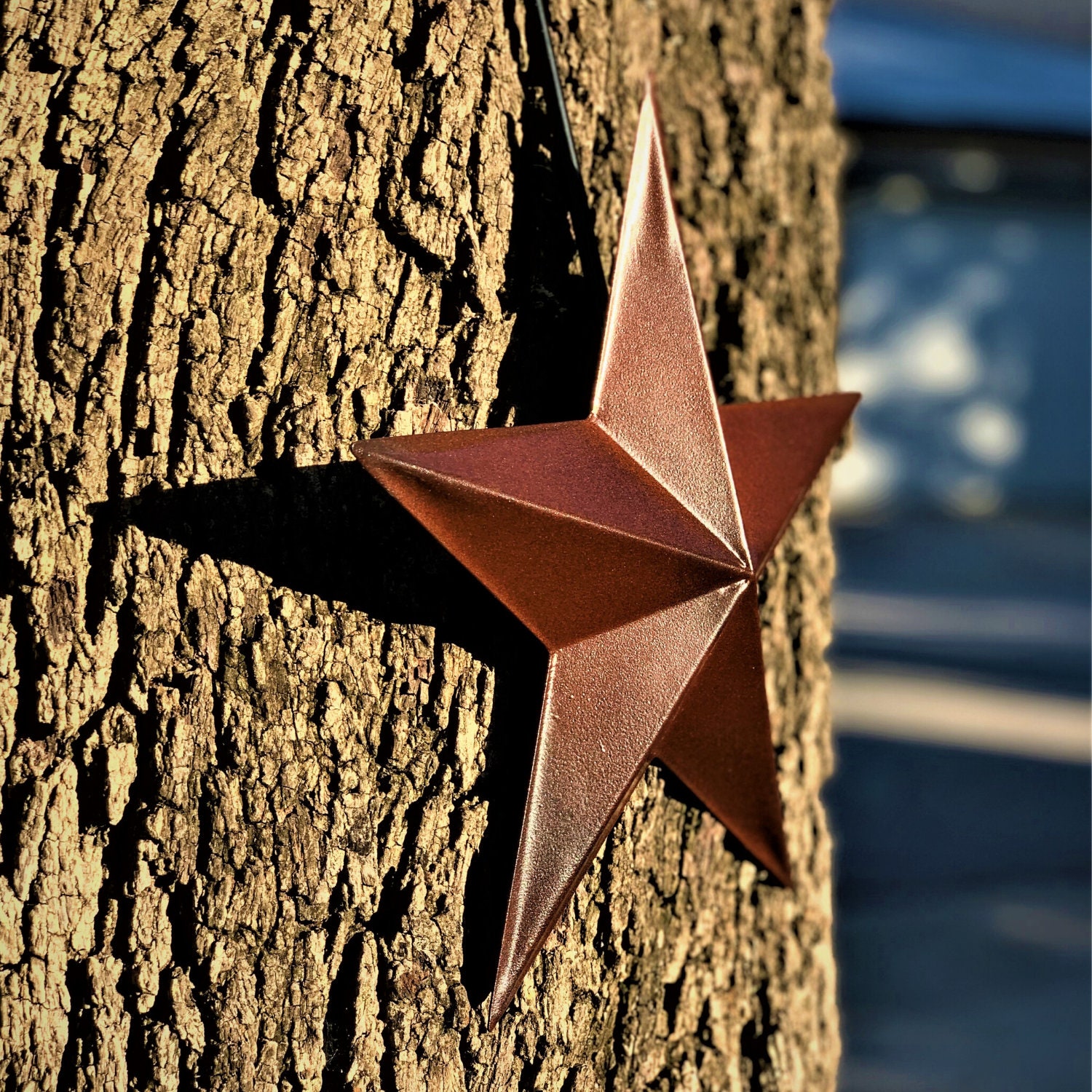 Brown 8 Rustic Barn Star Heavy Gauge Metal Iron | Etsy