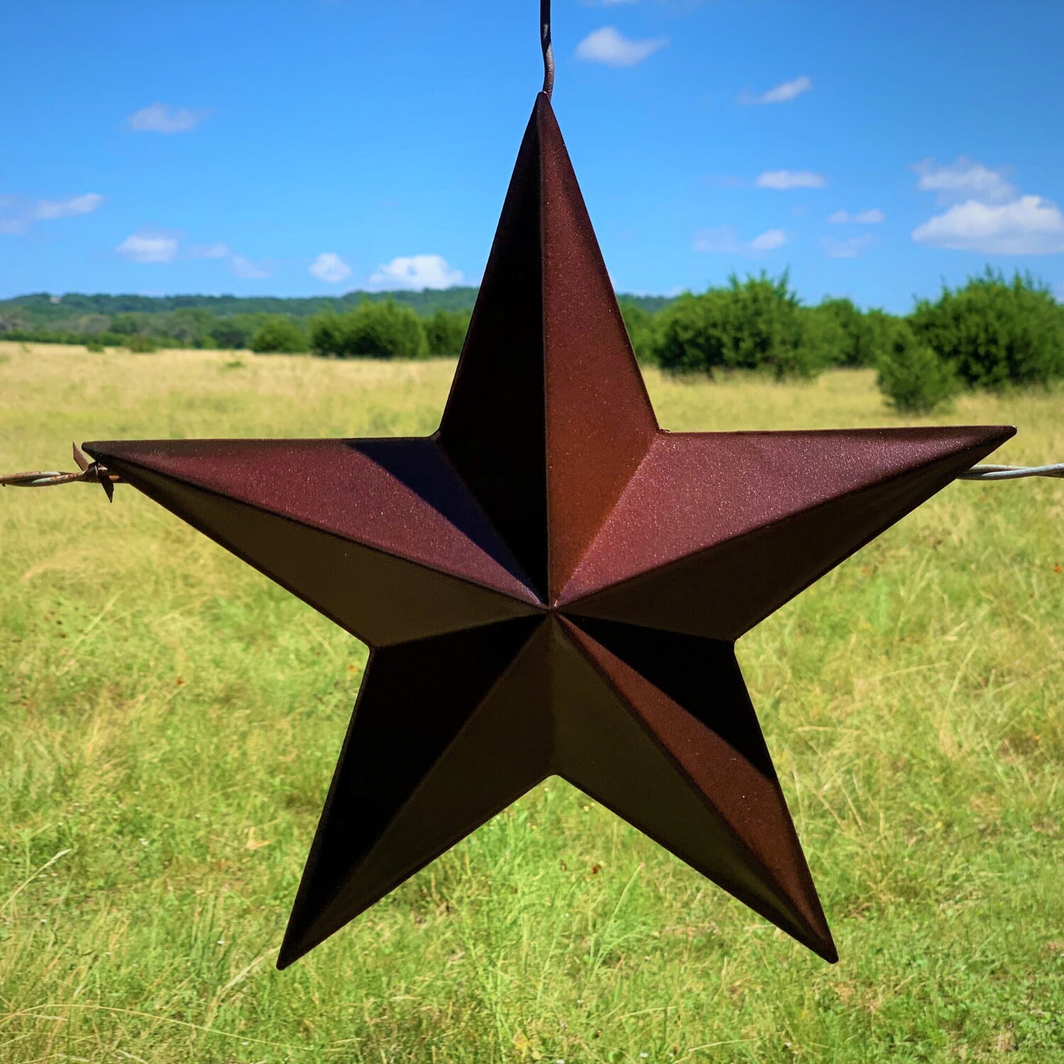 Brown 8 Rustic Barn Star Heavy Gauge Metal Iron | Etsy