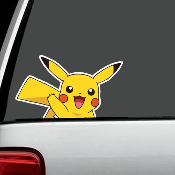 Stickers Decals Vinyl Stickers Pikachu Saying Hi - Etsy Canada