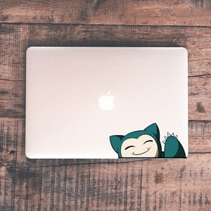 Snorlax Smiling Stickers Decals Vinyl Stickers Snorlax Waving Hi ...