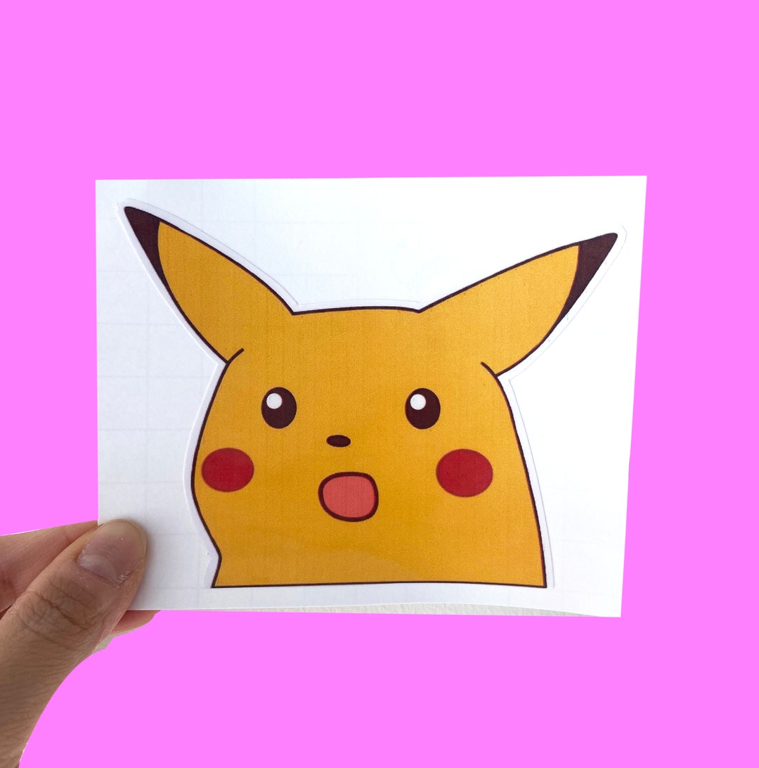 Surprised Pikachu Stickers Car Decals Vinyl Stickers Laptop Sticker :o ...