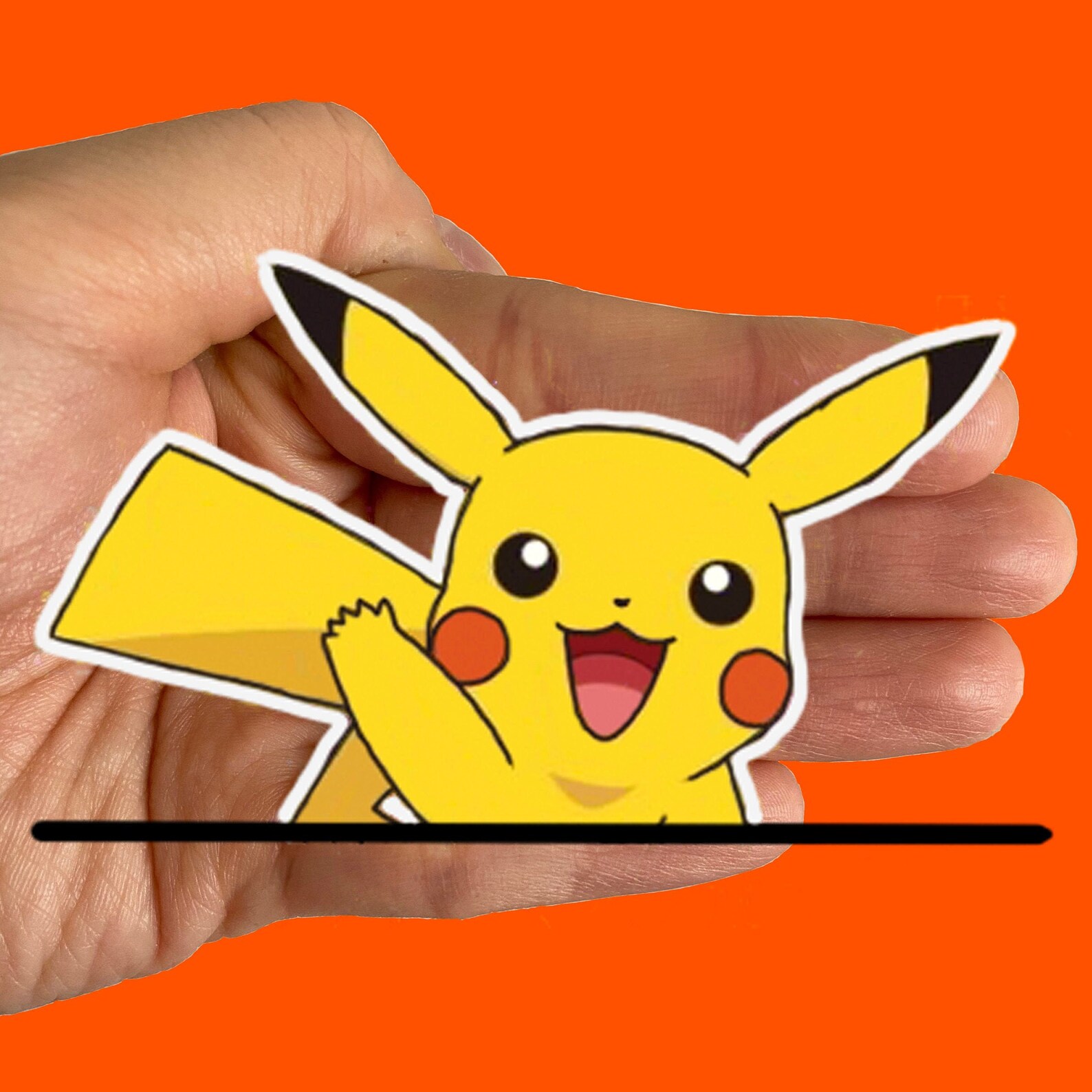 Stickers Decals Vinyl Stickers Pikachu Saying Hi - Etsy Canada