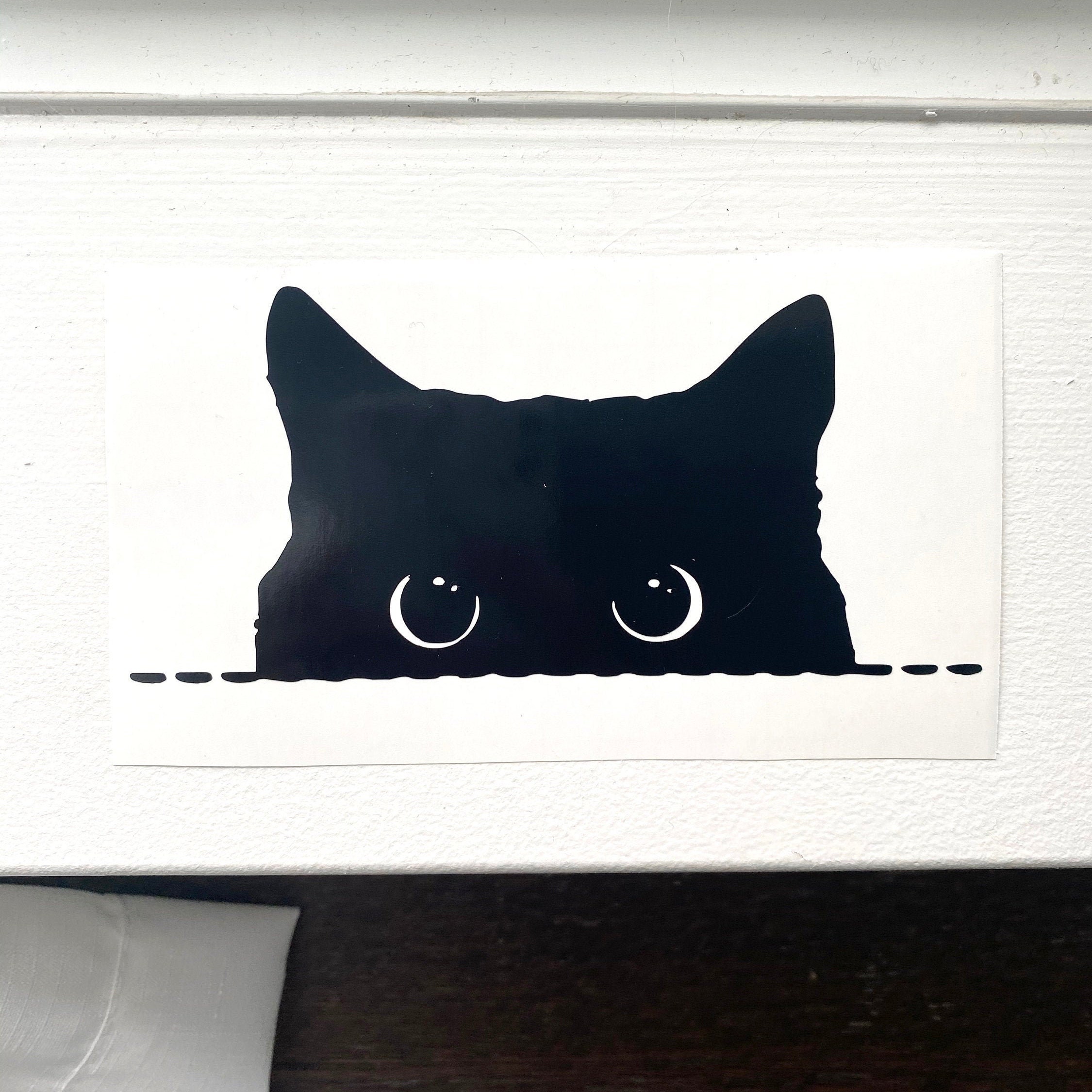 Cat Peeking Car Decals Car Stickers Vinyl Decals - Etsy