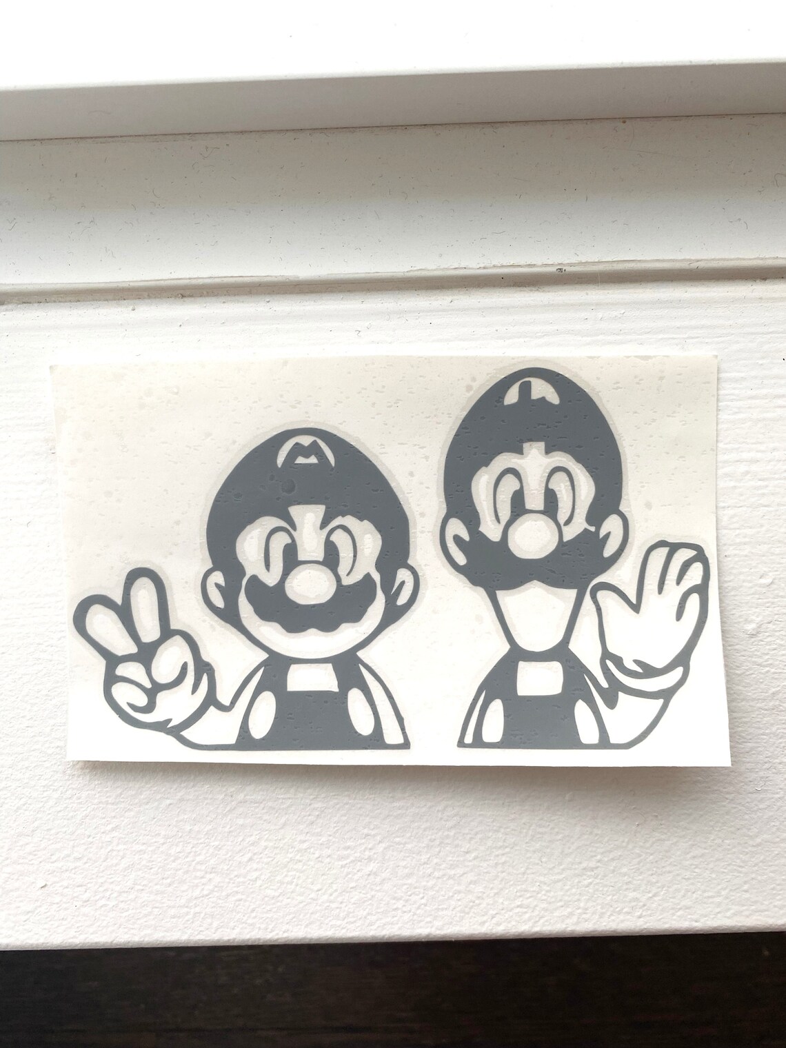 Mario and Luigi Peace Sign Car Decals Car Stickers Vinyl - Etsy Canada