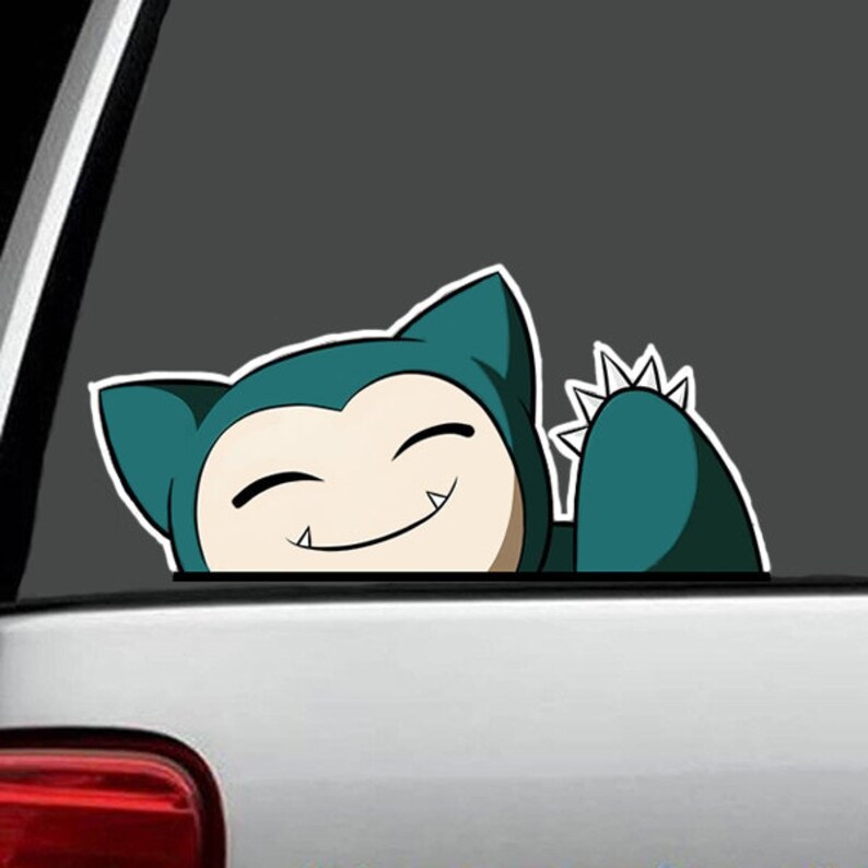 Snorlax Smiling Stickers Decals Vinyl Stickers Snorlax - Etsy