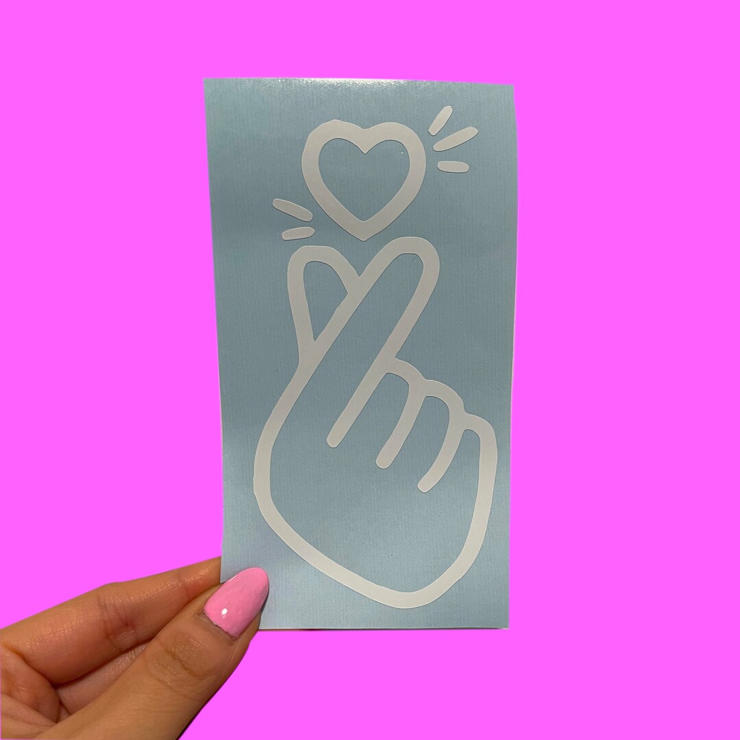 BTS Heart - Korean Heart Symbol - Hand Gesture - Boy Band - Fans - Car ...