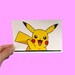 Stickers Decals Vinyl Stickers Pikachu Saying Hi - Etsy Canada
