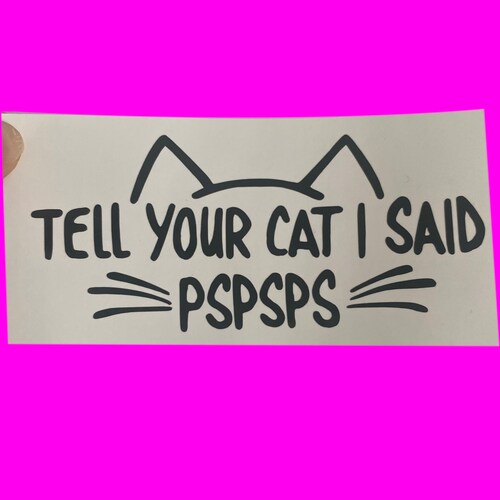 Uwu Cat Sticker Funny Decal Sticker Vinyl Sticker Car Etsy