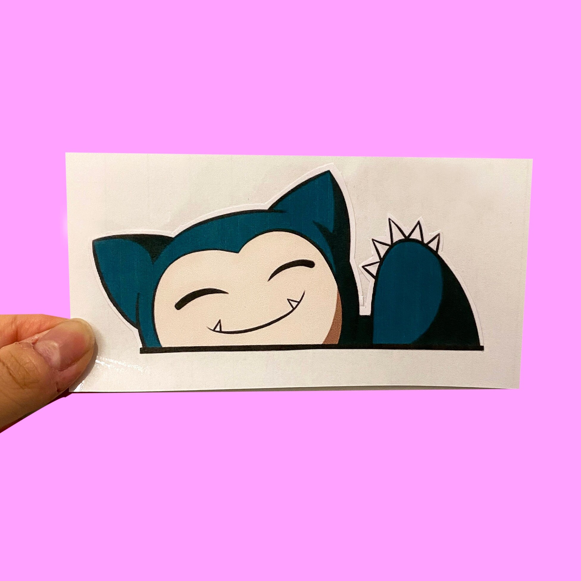 Snorlax Smiling Stickers Decals Vinyl Stickers Snorlax - Etsy Canada