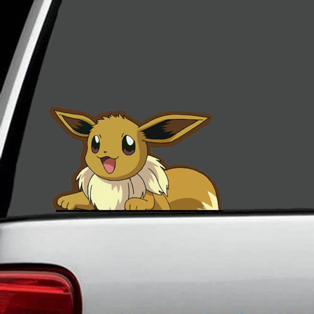 Eevee Peeker Stickers Decals Vinyl Stickers Bumper Sticker Pokemon ...