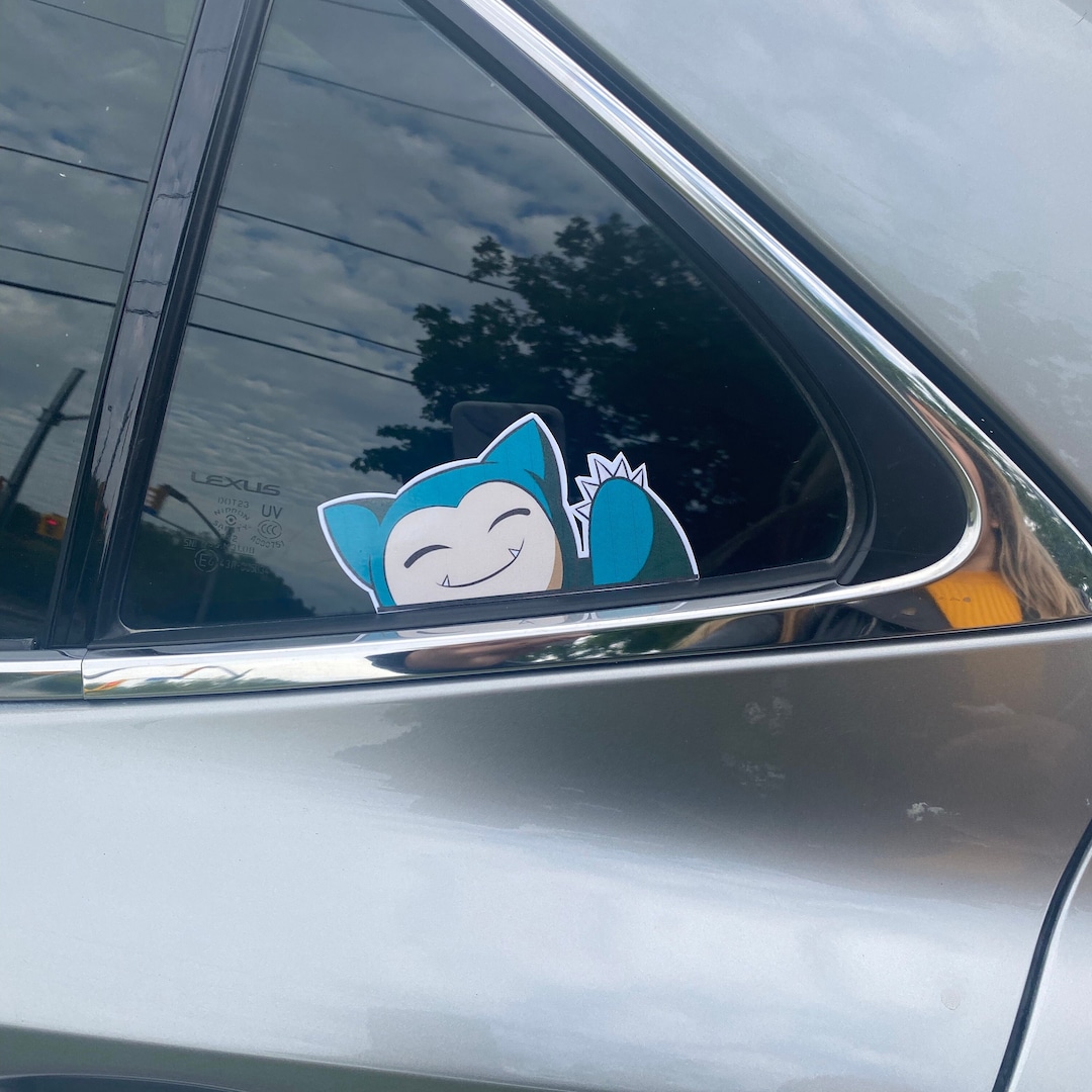 Snorlax Smiling Stickers Decals Vinyl Stickers Snorlax Waving Hi ...
