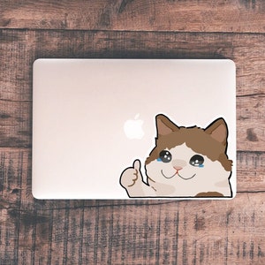 Thumbs up Crying Cat Meme Sticker Car Decals Vinyl Stickers Laptop ...