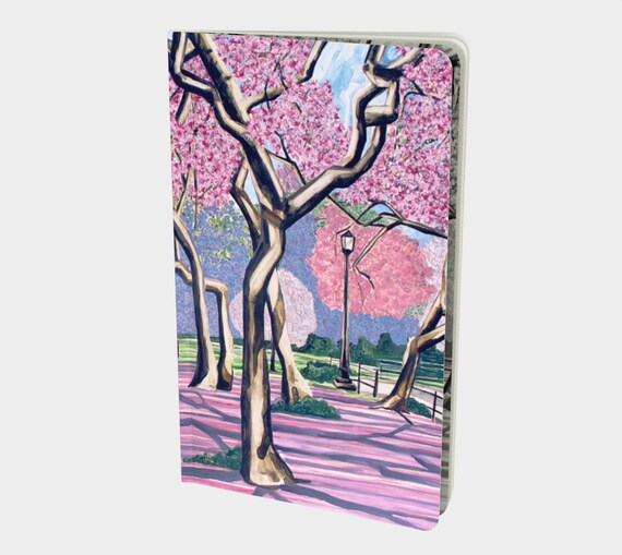 Cherry Blossom Blank Inside Notebook — Annika Connor