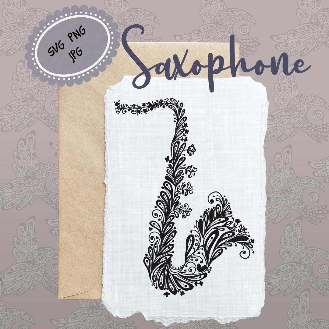 Saxophone Flower Saxophone Wind Instrument Jazz Love - Etsy