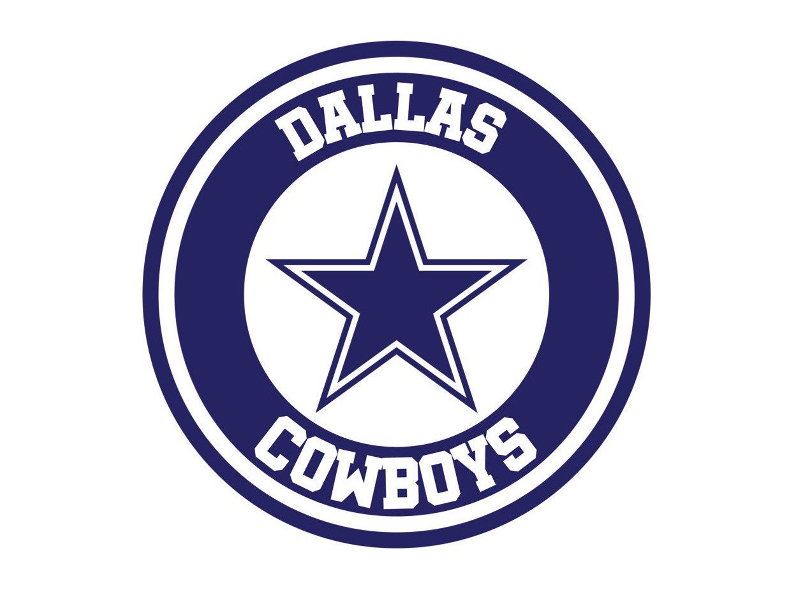 Dallas Cowboys Round Metal Sign Football Sign Sports Sign | Etsy