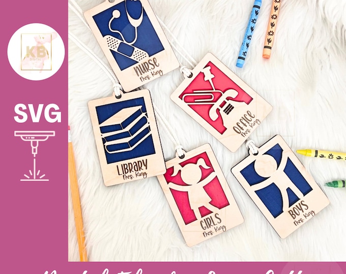 Acrylic Classroom Hall Passes - Etsy