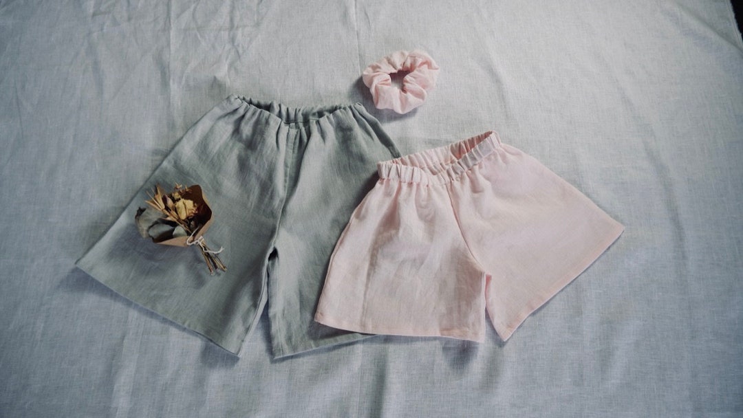Girls Short Pants PDF Sewing Pattern, Flared Short Pants Pattern, Size ...