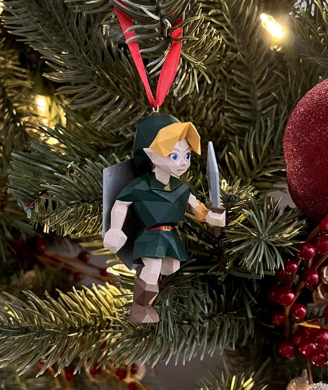 Legend of Zelda Young Link Christmas Ornament - Etsy