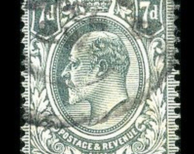 Great Britain 1902 - King Edward VII - Stanley Gibbons #249 (1) - 7d ...