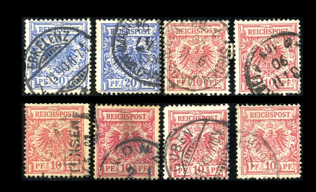 German Realm - Late 19th Century Definitives - Nice Cancellations ...