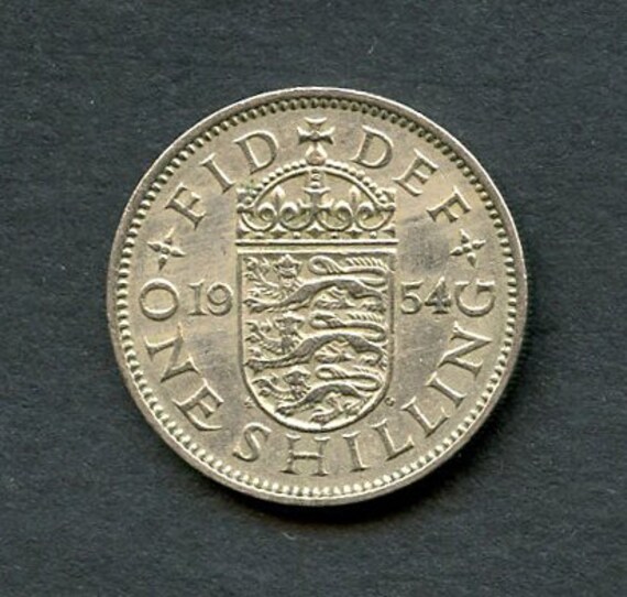 Great Britain Elizabeth II 1954 english Shilling Ref | Etsy