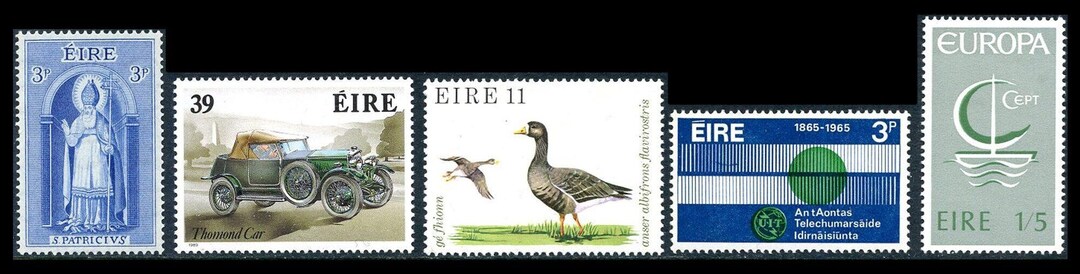 Ireland - All Eras Stamp Selection of 5 Issues - All in Very Fine Mint ...