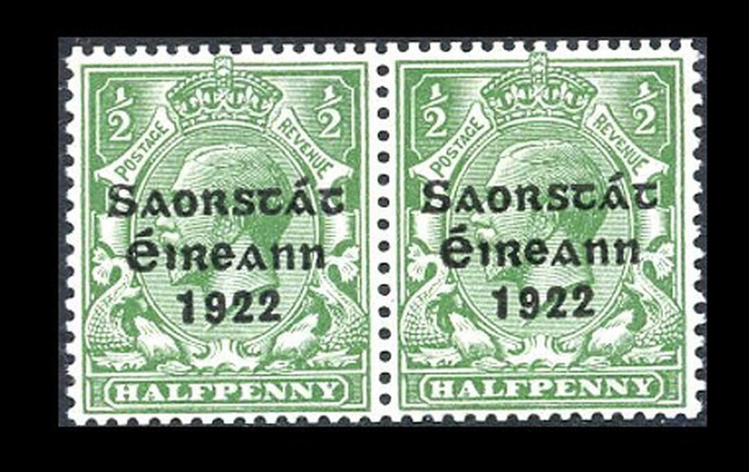 1923 Irish Free State Coil Stamp Pair – Scott #59, Mint Never Hinged - Etsy