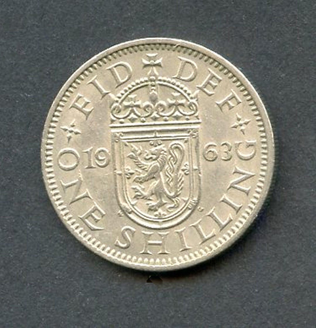 Great Britain - Queen Elizabeth II 1963 (scottish) Shilling - Ref # ...