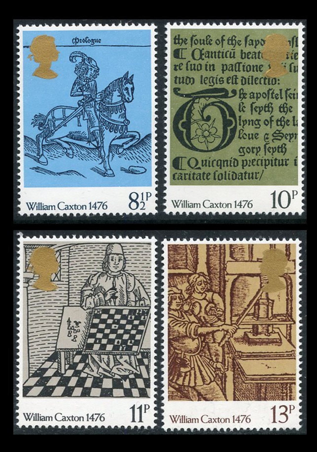 Great Britain 1976 1014-1017 500th. Anniversary of British Printing ...