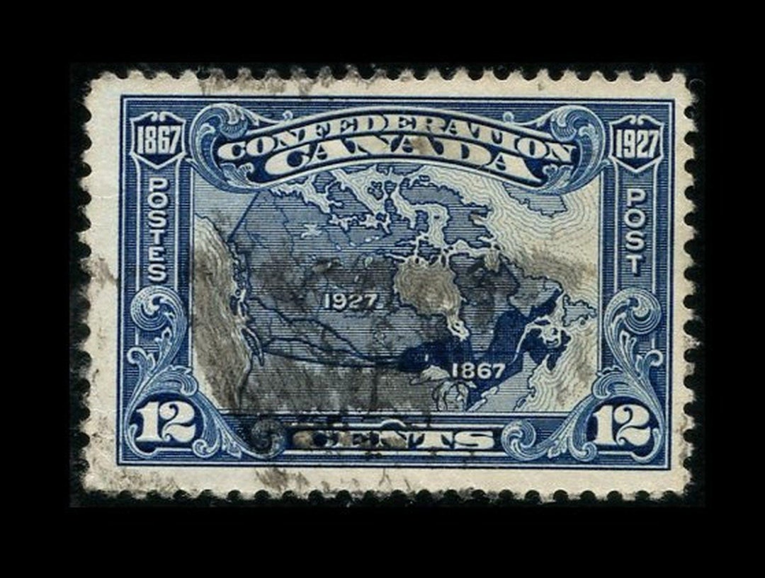 Canada 1927 - SG 270 - Confederation - Map of Canada - 12c Blue ...