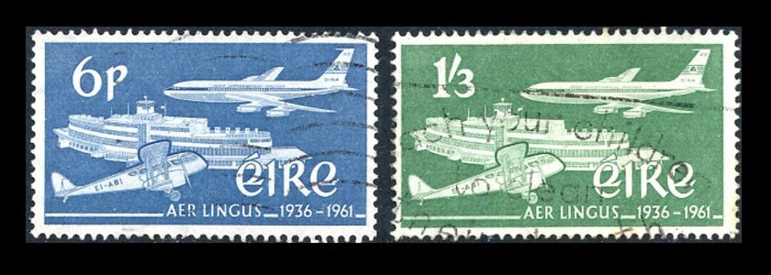 Ireland 1961 Scott 177-178 Aer Lingus Ireland's - Etsy