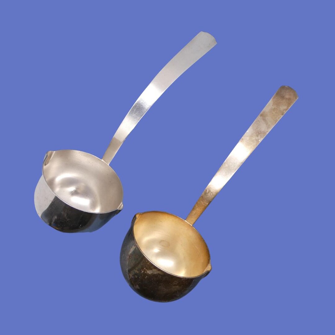 Vintage Grand Silver Co. Nickel Silver Ladle: Hotel Ware With Pour ...