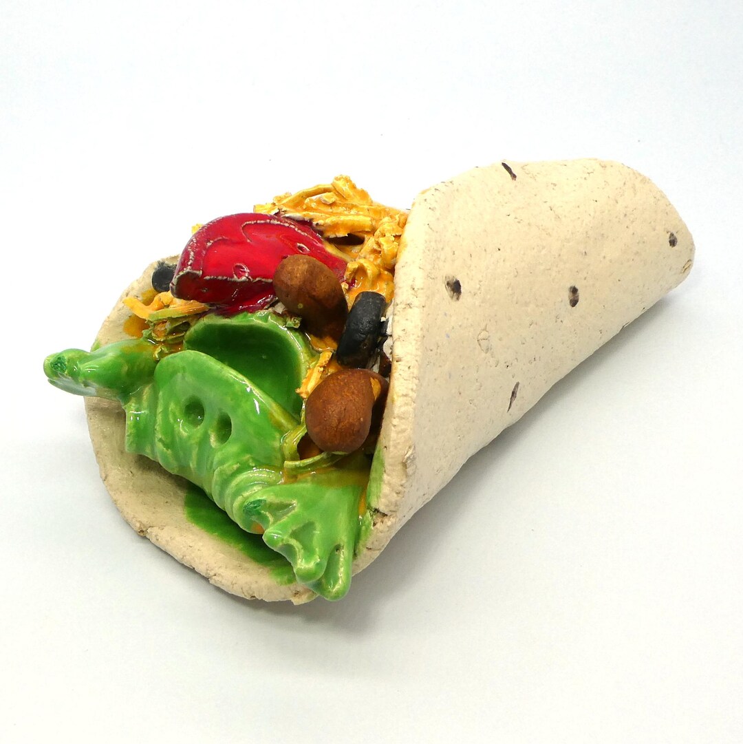 Vintage David Gilhooly Glazed Ceramic FROG BURRITO Sculpture, 1981 - Etsy