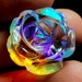 MYSTIC TOPAZ GEMSTONE Carving Flower Shape 33ct High Quality Rainbow ...