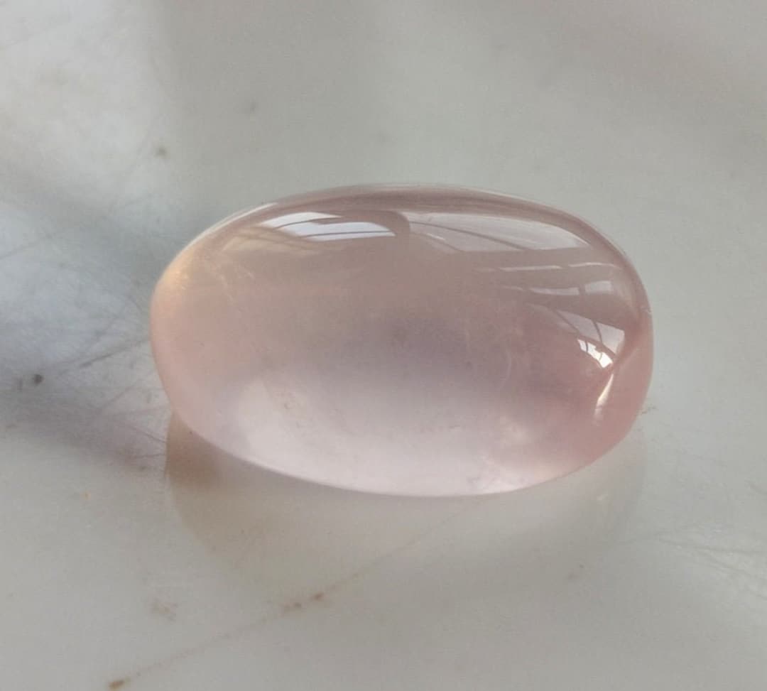 TRANSPARENT ROSE QUARTZ Gemstone 10ct High Quality Rose Quartz Cabochon ...