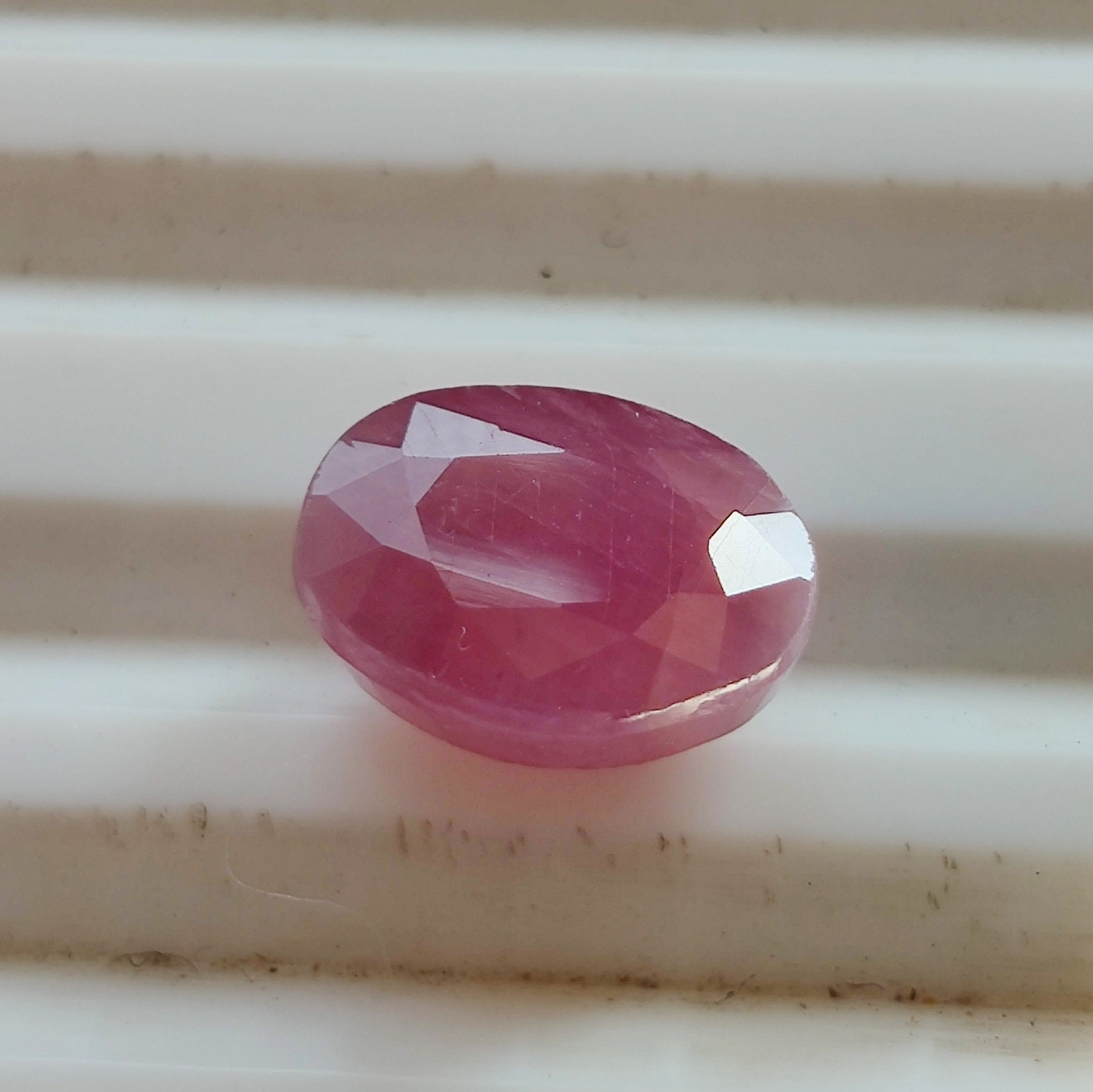 ROTER RUBIN EDELSTEIN Oval Form 5.20Ct Gute Qualität Natur | Etsy