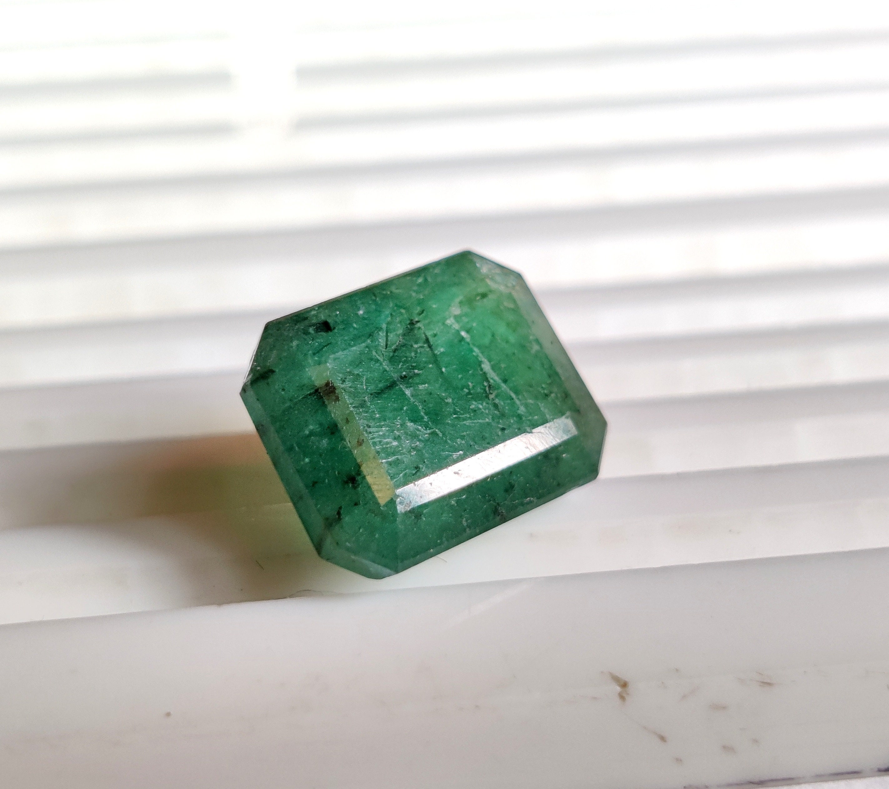 Emerald Gemstone Rectangle Shape 7.50ct High Quality Natural - Etsy UK