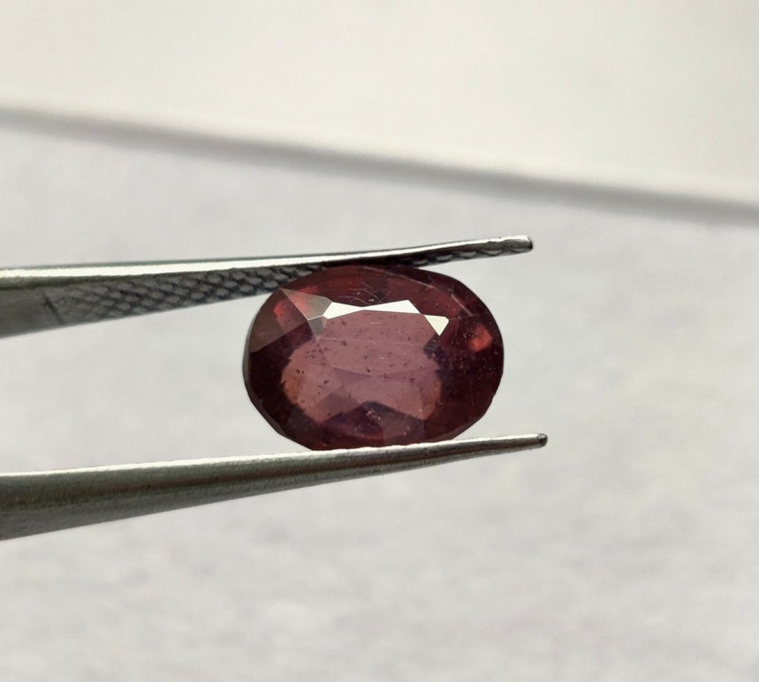 Ruby Glass Field Gemstone 4ct Good Quality Ruby Glass Field Faceted Cut ...