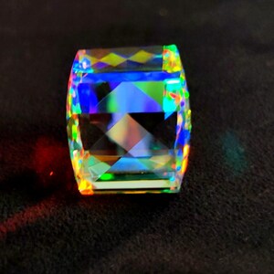 Rainbow Mystic Topaz Gemstone 112ct Rainbow Mystic Topaz Stone Cube Cut ...