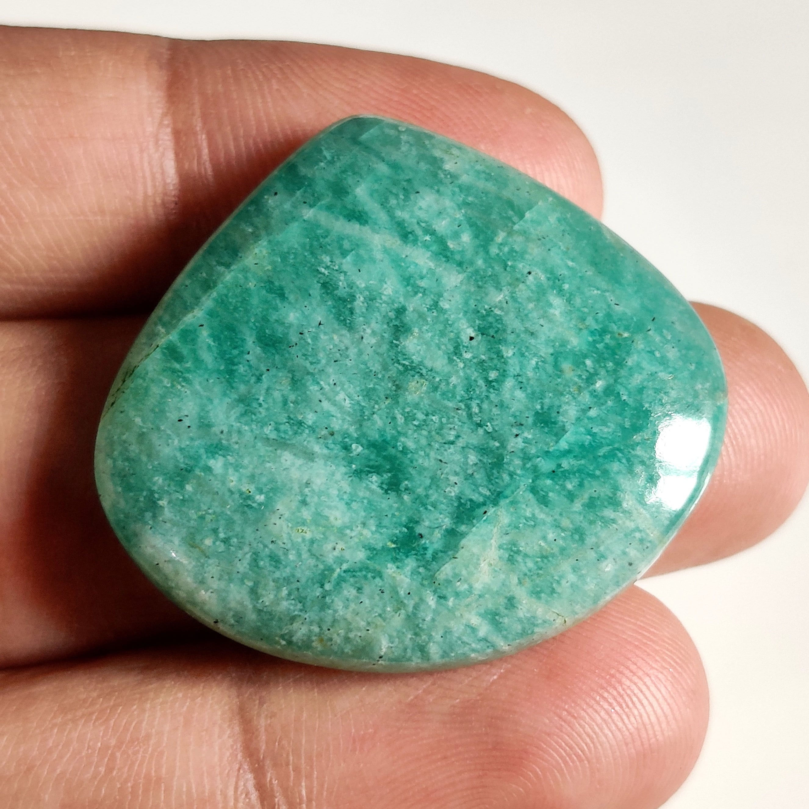 RARE SHAPE AMAZONITE Gemstone 51ct Good Quality Natural Amazonite ...