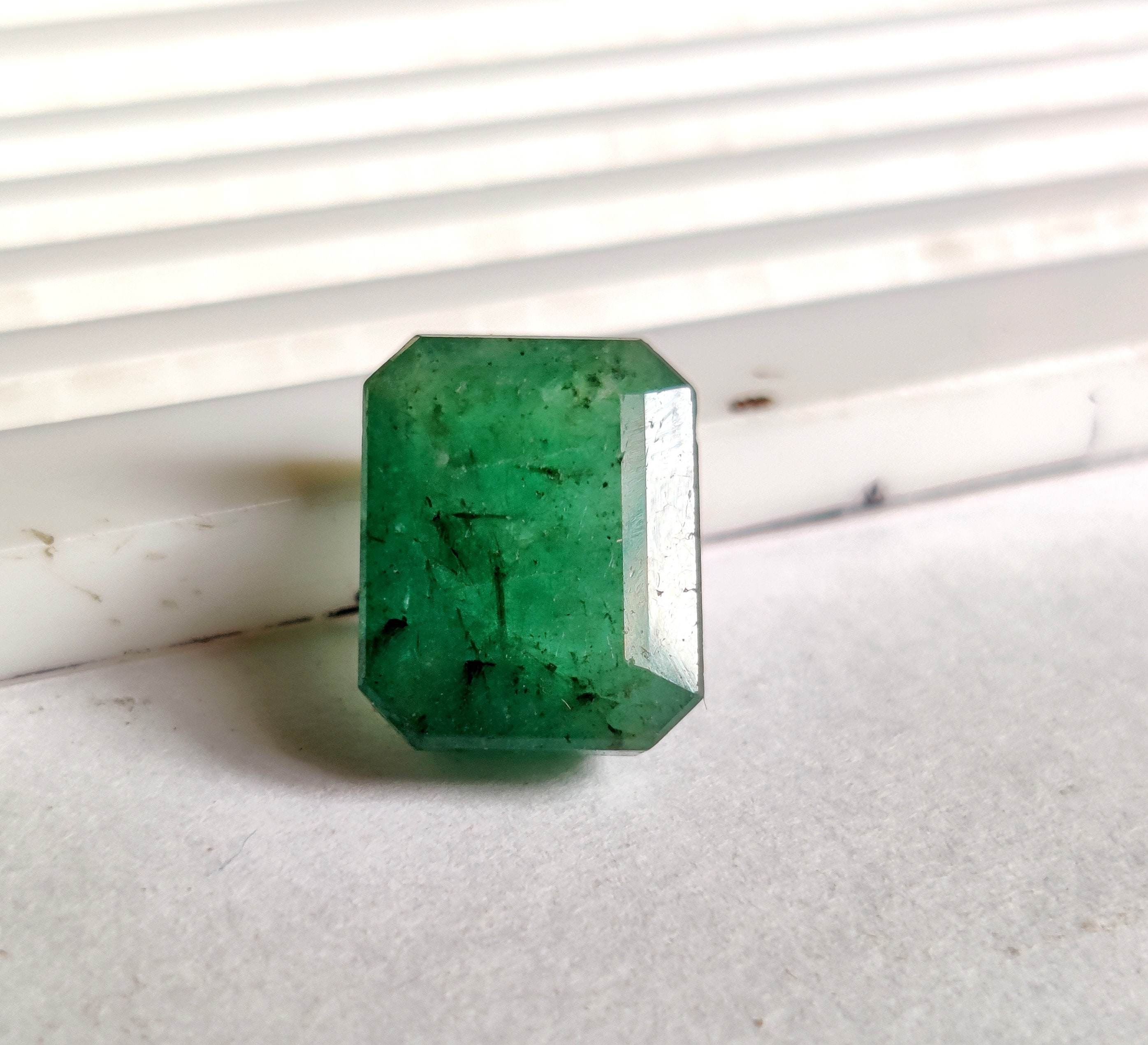 Emerald Gemstone Rectangle Shape 7.50ct High Quality Natural - Etsy UK