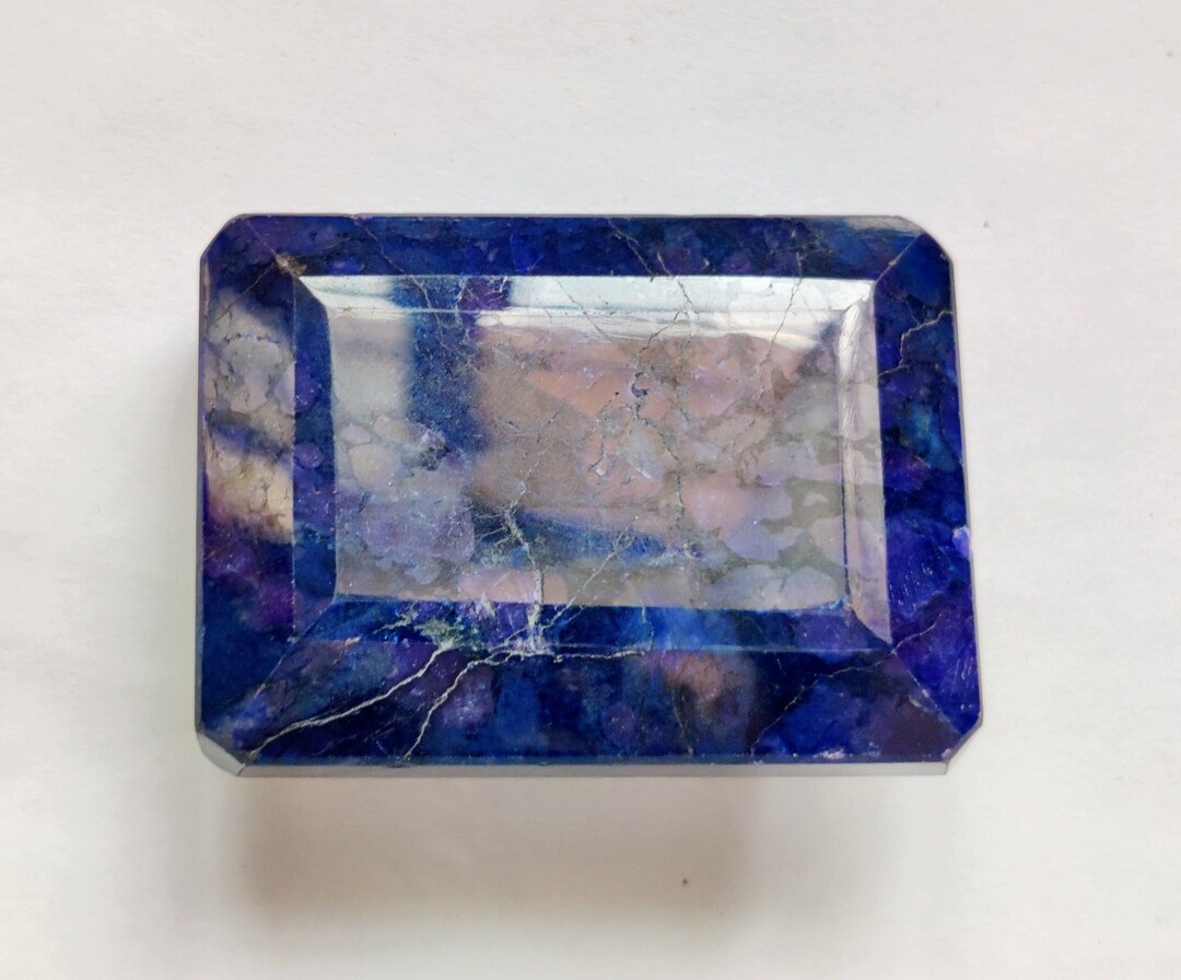Blue Sapphire Corundum Loose Gemstone 368ct Good Quality Hugh Sapphire ...