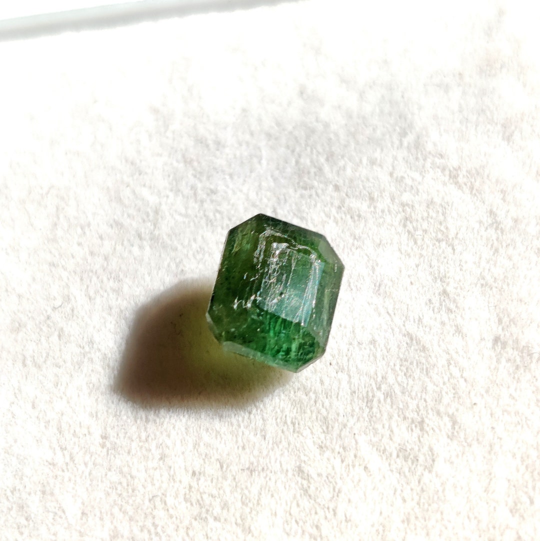 Natural Zambian Emerald Gemstone, Rectangle Cut (9X7X5MM) - Etsy