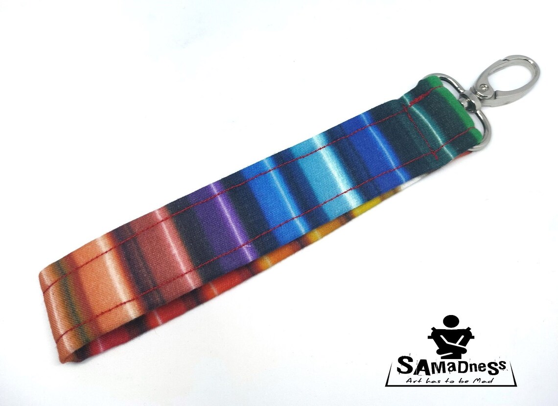 Colorfull Key Holder, Handmade Cotton Fabric Keychains, Sewing Product ...