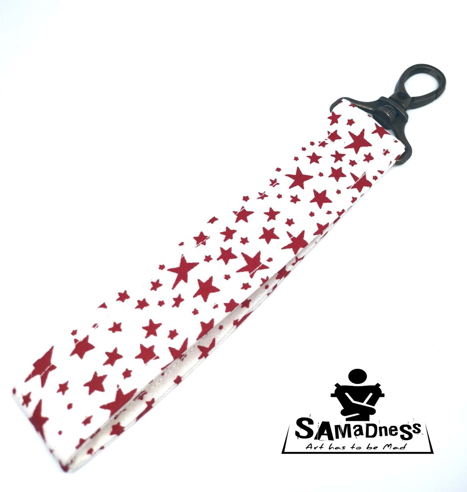 Colorfull Key Holder, Handmade Cotton Fabric Keychains Wristlets ...