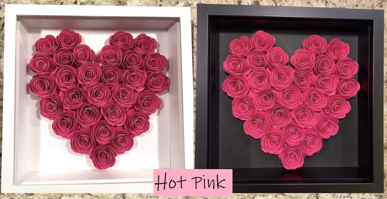 Shadow Box Paper Flowers - Etsy