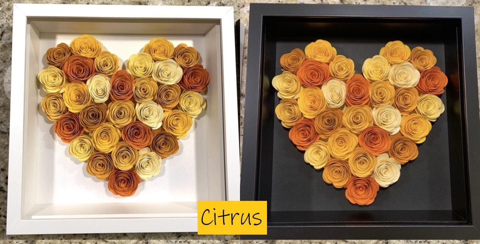 Shadow Box Paper Flowers - Etsy